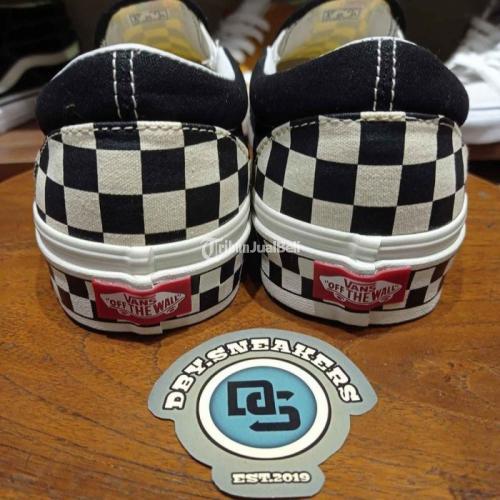 Sepatu Vans Slip On Nextor Checkerboard Black White Original di Jakarta ...