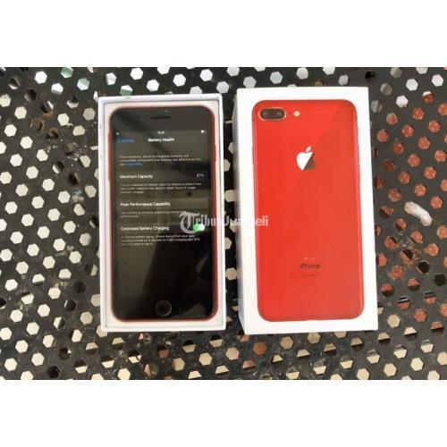 Apple iPhone 8 Plus 64GB Red Edition Fullset Normal No Minus Nego di Semarang - Tribun JualBeli