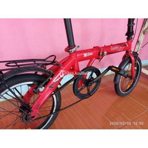 Sepeda Lipat Murah Laux Milan Bekas Mulus Size 16 Inch Normal Siap ...