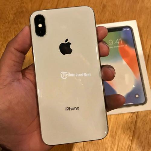 HP iPhone X 64GB Bekas Mulus Lengkap Warna Silver No Minus Murah di ...