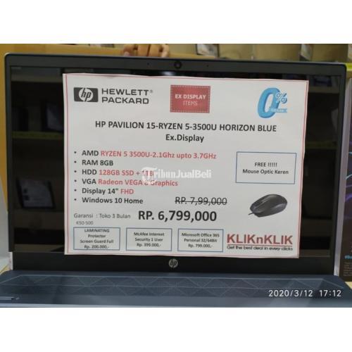 HP Pavilion 15 AMD Ryzen 5di3500U Laptop Bekas Display Garansi 3 Bulan ...