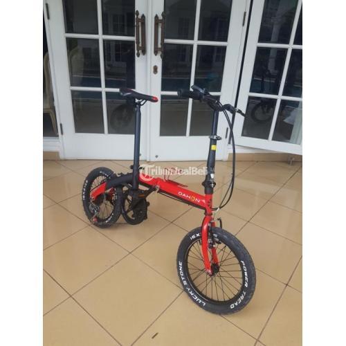 Sepeda Lipat Murah Laux Decal Dahon 7 Speed Normal Part Baru di Bekasi ...