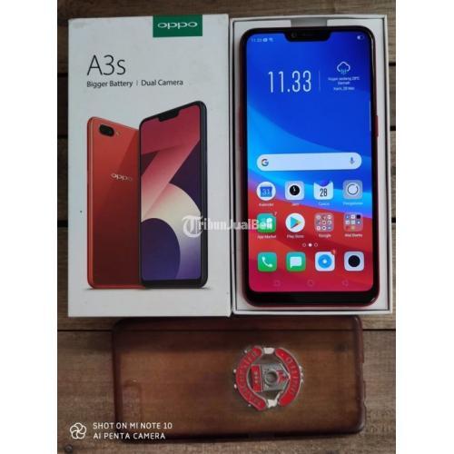 Oppo A3S Bekas Bagus Mulus Warna Merah Garansi Resmi Hp Like New di ...