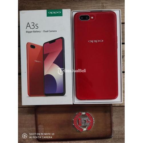 Oppo A3S Bekas Bagus Mulus Warna Merah Garansi Resmi Hp Like New di ...