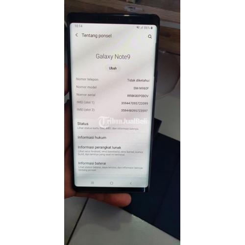 HP Samsung Note 9 Ram 6/128GB Eks Sein Bagus Lengkap di Jakarta ...