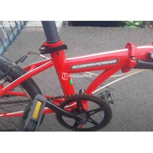 Sepeda Lipat Ferrari Scuderria Bekas Harga Rp 3,8 Juta Seli Murah Nego ...
