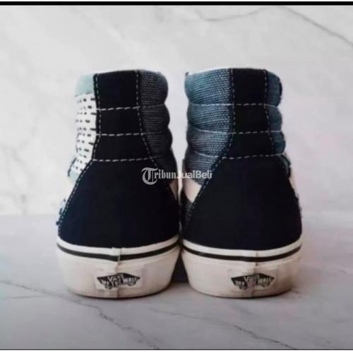 Sepatu Sneakers Vans Denim Patchwork SK8diHi Second Original Bagus di ...