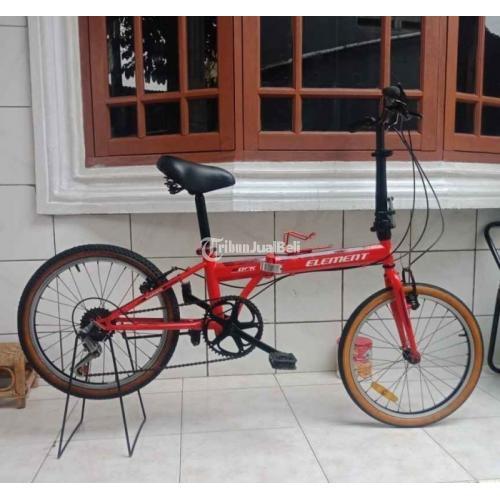 Sepeda Lipat Bekas Element Rock Merah Ring 20 Normal Harga Murah di ...