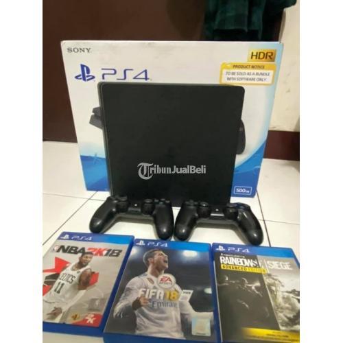 Konsol Game Sony PS4 Slim 500GB cuhdi2106a Bekas Fullset Harga Nego di ...