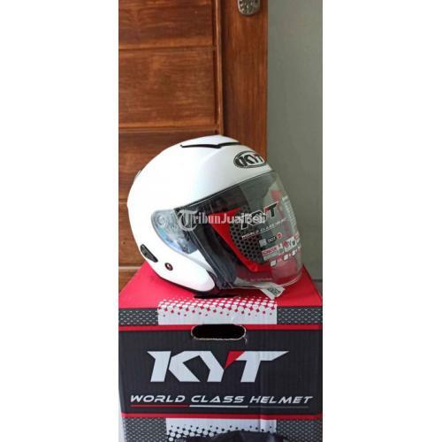 Helm KYT Kyoto Putih/Solid White Ukuran L Lengkap Mulus Baru di Jogja ...