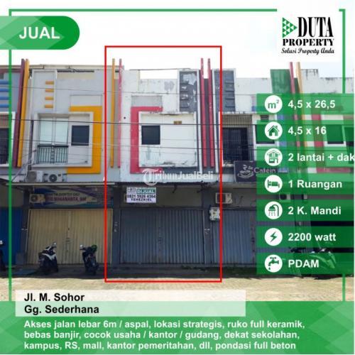 Djual Ruko 2 Lantai LT.4.5m x 26.5m Harga Nego di M Sohor di Pontianak ...