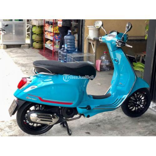 Vespa Sprint S Warna Blue Audace 2021 iget, ABS, facelift LED Bekas ...