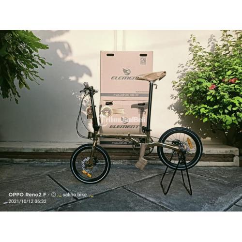 Sepeda Lipat Element Troy 10 Speed Gold Edition Baru Ready Stok di ...