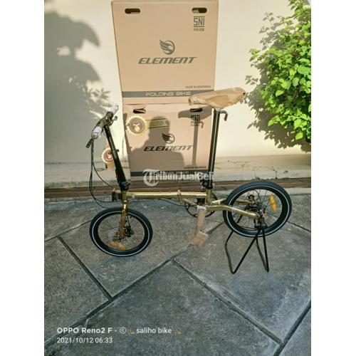 Sepeda Lipat Element Troy 10 Speed Gold Edition Baru Ready Stok di ...