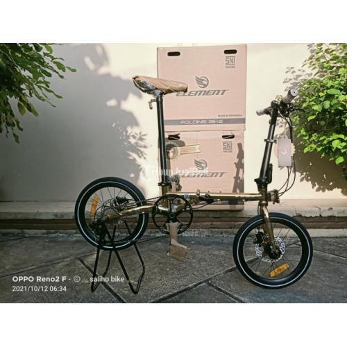 Sepeda Lipat Element Troy 10 speed Gold Edition Ready Harga Nego di ...