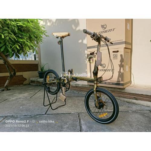 Sepeda Lipat Element Troy 10 speed Gold Edition Ready Harga Nego di ...