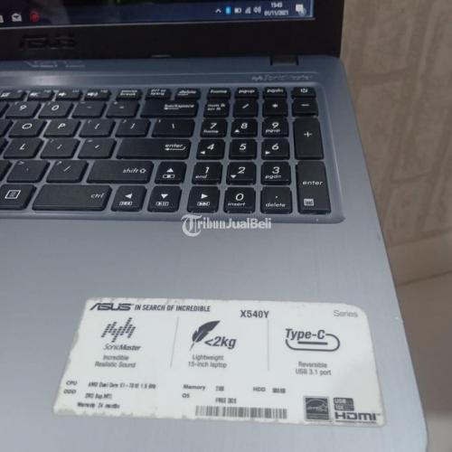 Laptop Asus X540YA Amd E1di7010 Gen 7th Ram 2/500Gb Bekas Normal di ...