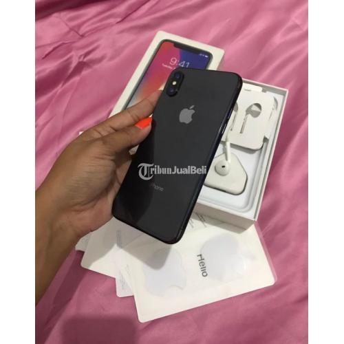 HP iPhone X 256GB Black Fullset Garansi Resmi Face Id On Normal di ...
