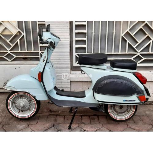 Motor Classic Vespa Warna Hijau Pastel 1989 Kelistrikan Normal Pajak On ...