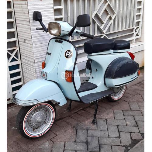 Motor Classic Vespa Warna Hijau Pastel 1989 Kelistrikan Normal Pajak On ...
