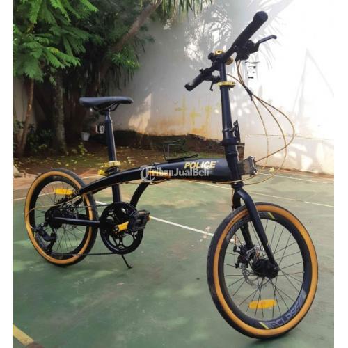 Sepeda Lipat Element Police Milan Special Edition 20 Inch 8 Speed Black ...