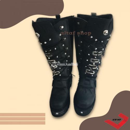 Sepatu Rock Boots Selutut Homemade Bahan Kulit England Bisa Request ...