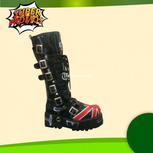Sepatu Rock Boots Selutut Homemade Bahan Kulit England Bisa Request ...