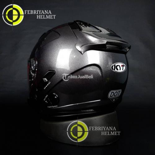 Helm KYT Galaxy Flat R Gunmetal Tersedia Semua Ukuran Barang Baru ...