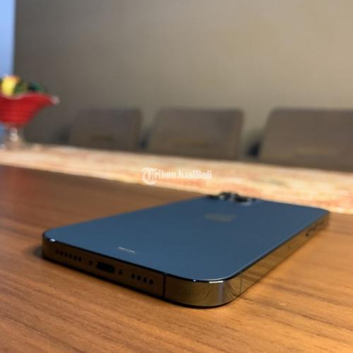 HP Apple Bekas iPhone 12 Pro Max Pacific Blue 256GB Like New iBox ...