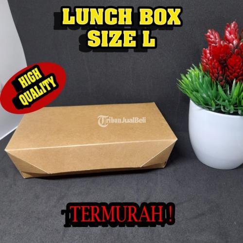 Sablon Paper Craft Lunch Box Ukuran L Warna Putih Size P20.5 x L12.5 x T5 di Jakarta Pusat ...