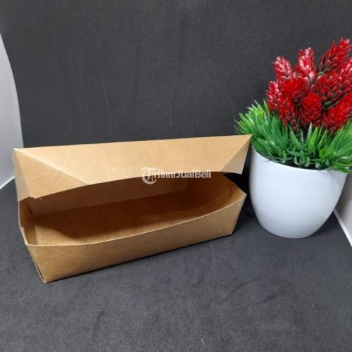 Sablon Paper Craft Lunch Box Ukuran L Warna Putih Size P20.5 x L12.5 x ...