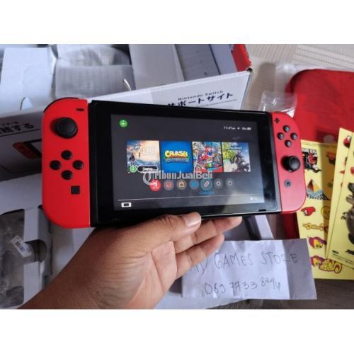 Konsol Game Nintendo Switch Mario Edition CFW Bekas Fullset Mulus ...