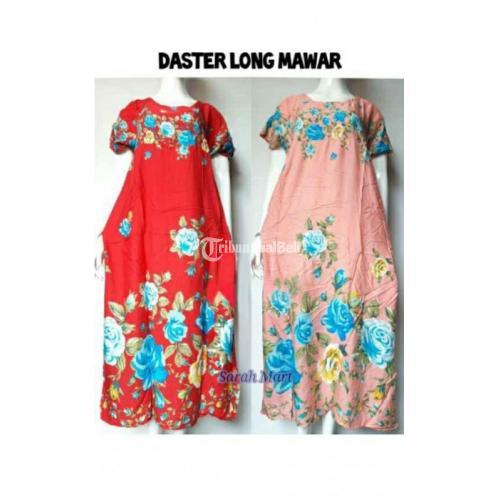 Daster Motif Mawar Baru LD 110 Cm Panjang 135 Cm Banyak Pilihan Warna ...