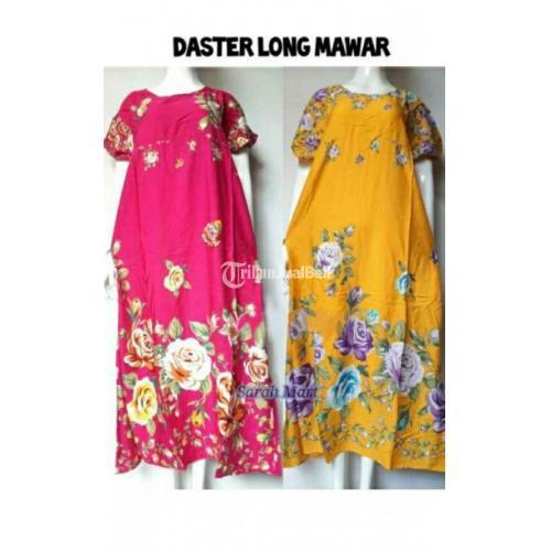 Daster Motif Mawar Baru LD 110 Cm Panjang 135 Cm Banyak Pilihan Warna ...