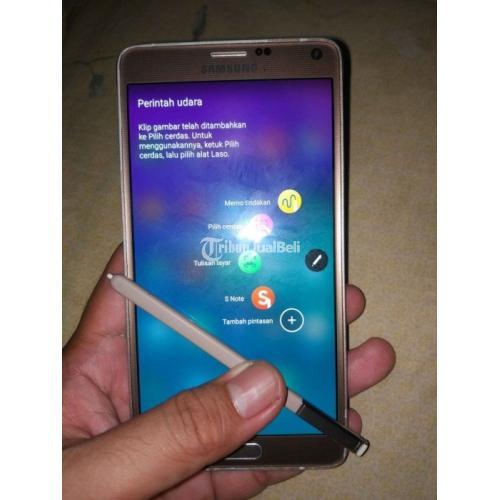 HP Samsung Galaxy Note 4 Gold 3/32Gb Bekas Layar 5.7 Inc Baterai Awet ...