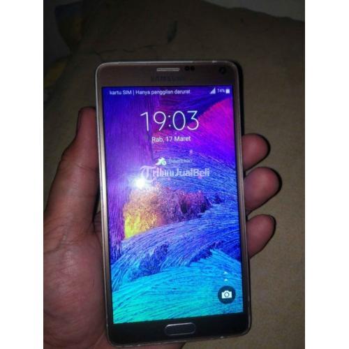 HP Samsung Galaxy Note 4 Gold 3/32Gb Bekas Layar 5.7 Inc Baterai Awet ...