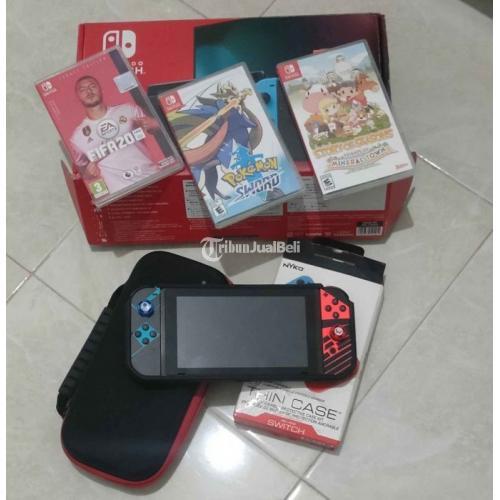 Konsol Game Nintendo Switch V2 Bekas Fullset Normal Harga Nego di ...
