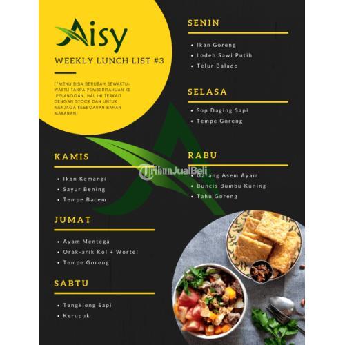 Menu Catering Harian Sehat Paket Keluarga 3 Makanan Non MSG Halal di ...