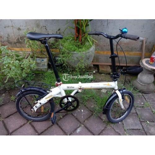 Sepeda Lipat Laux Milan Putih Ring 16 Single Speed Bekas Normal Siap ...