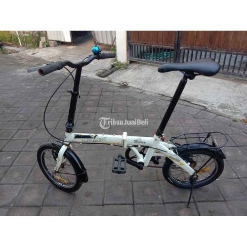 Sepeda Lipat Laux Milan Putih Ring 16 Single Speed Bekas Normal Siap ...