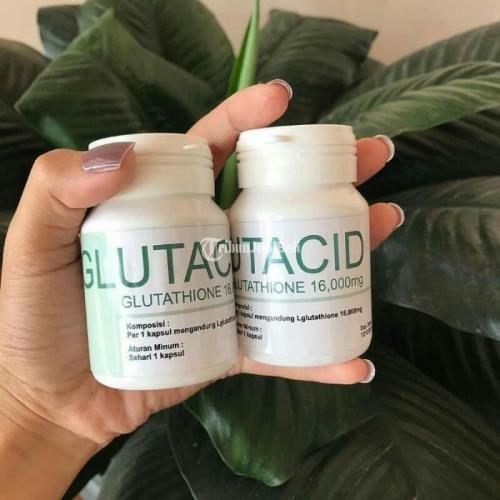 Glutacid Glutathione 16000mg Whitening Booster Obat Pemutih Badan Asli ...