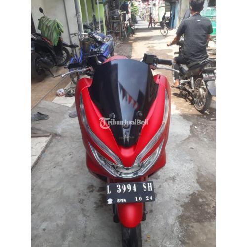 Motor Honda PCX 2019 Non ABS Merah Low KM Bekas Harga Nego di Surabaya ...