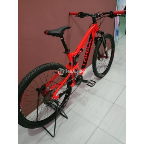 Sepeda MTB Thrill Ricochet T120 5.0 Upgrade Size M Bekas Mulus Normal ...