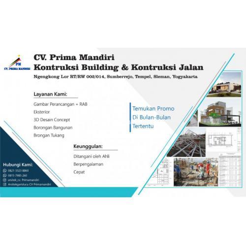 CV.Prima Mandiri Kontruksi Building & Kontruksi Jalan di Sleman ...
