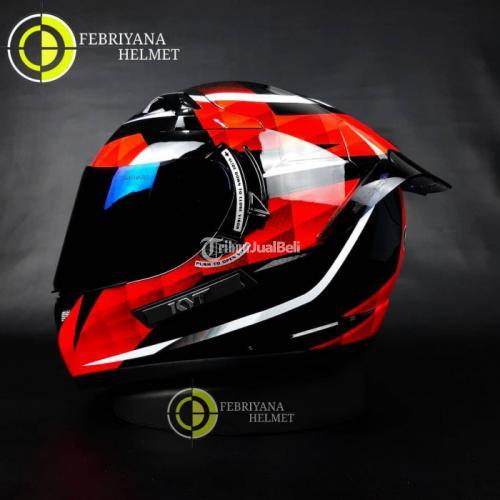 Helm KYT K2 Rider Diamond Red Black Ready Semua Size SNI Busa Tebal Dan ...