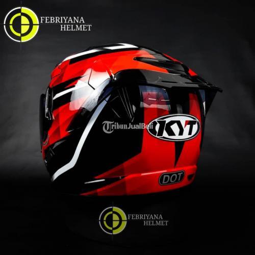 Helm KYT K2 Rider Diamond Red Black Ready Semua Size SNI Busa Tebal Dan ...