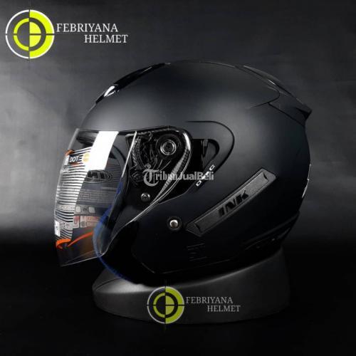 Helm INK Metro 2 Solid Black Doff Ready Semua Size Busa Tebal Nyaman ...