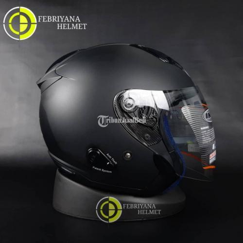 Helm INK Metro 2 Solid Black Doff Ready Semua Size Busa Tebal Nyaman ...