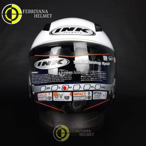 Helm INK Metro 2 Solid White Ready Semua Size SNI Busa Tebal Nyaman di ...
