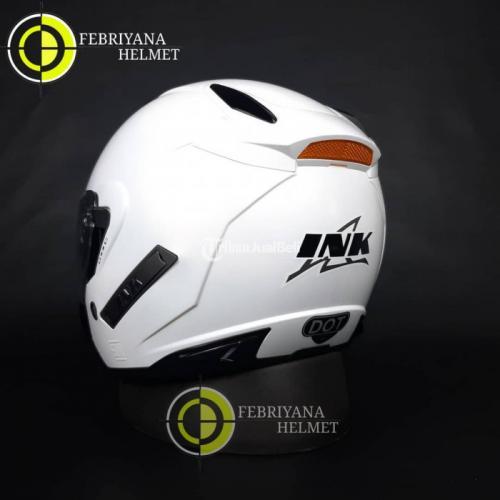 Helm INK Metro 2 Solid White Ready Semua Size SNI Busa Tebal Nyaman di ...